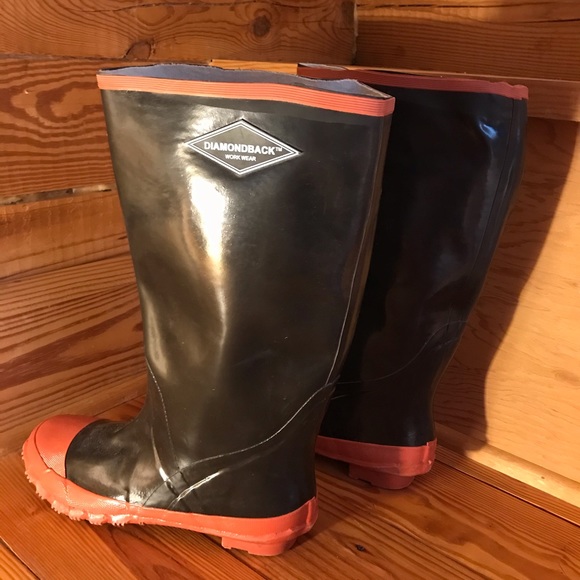 Diamondback | Shoes | Diamondback Work Wear Black Rubber Steel Shank ...
